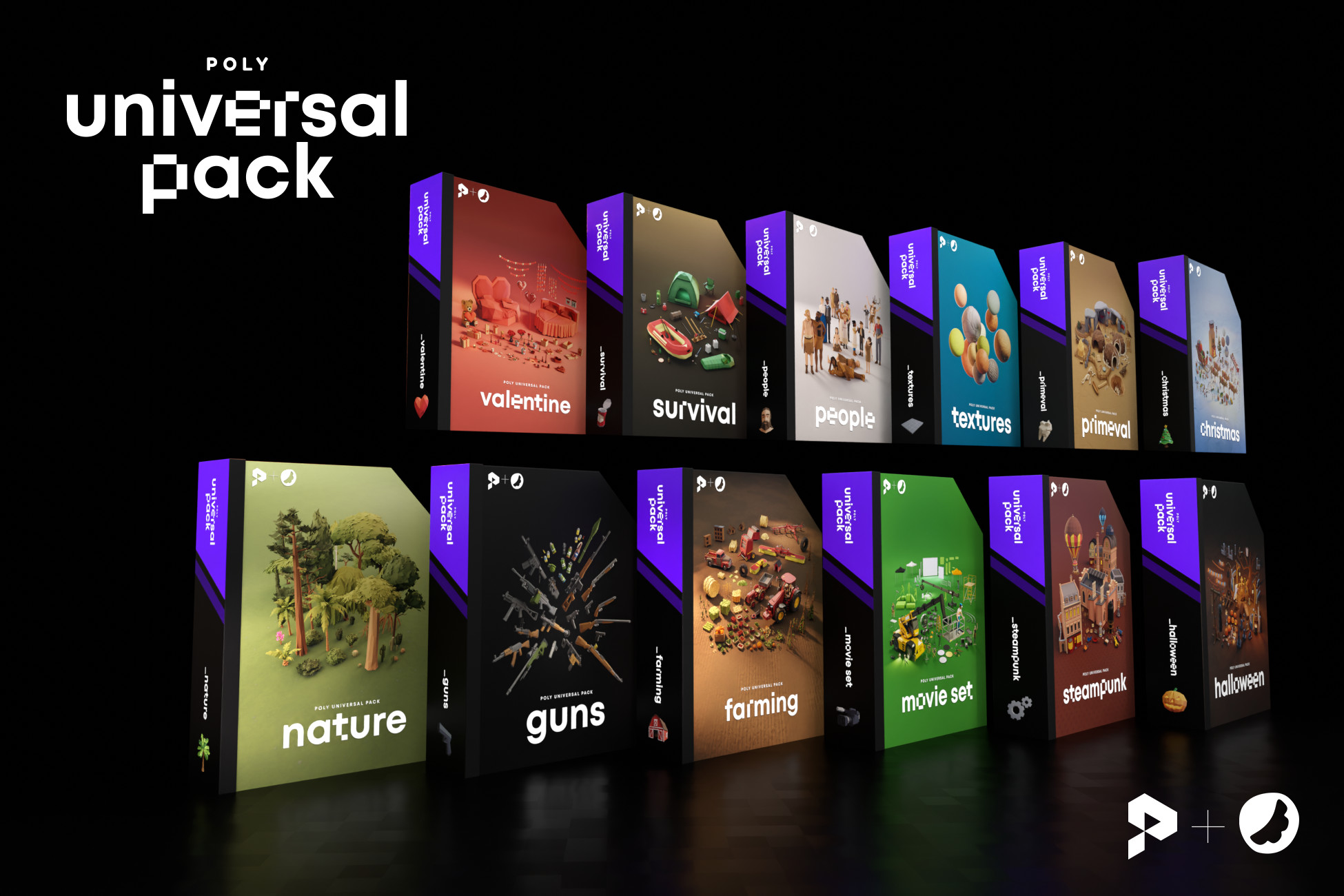 Poly Universal Pack | 3D 道具 | Unity Asset Store