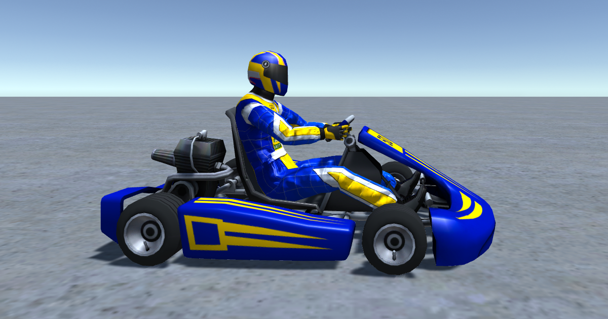 Low Poly Kart With Player 5 | 3D Land | Unity Asset Store