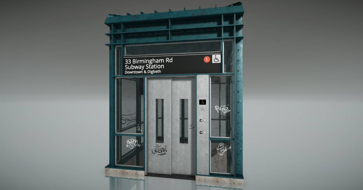 Fully Functional Subway Elevator | 3D 소품 | Unity Asset Store