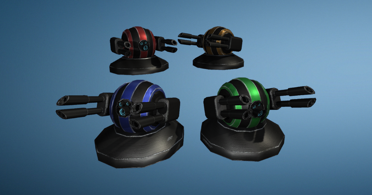 Heavy Turrets | 3D Weapons | Unity Asset Store