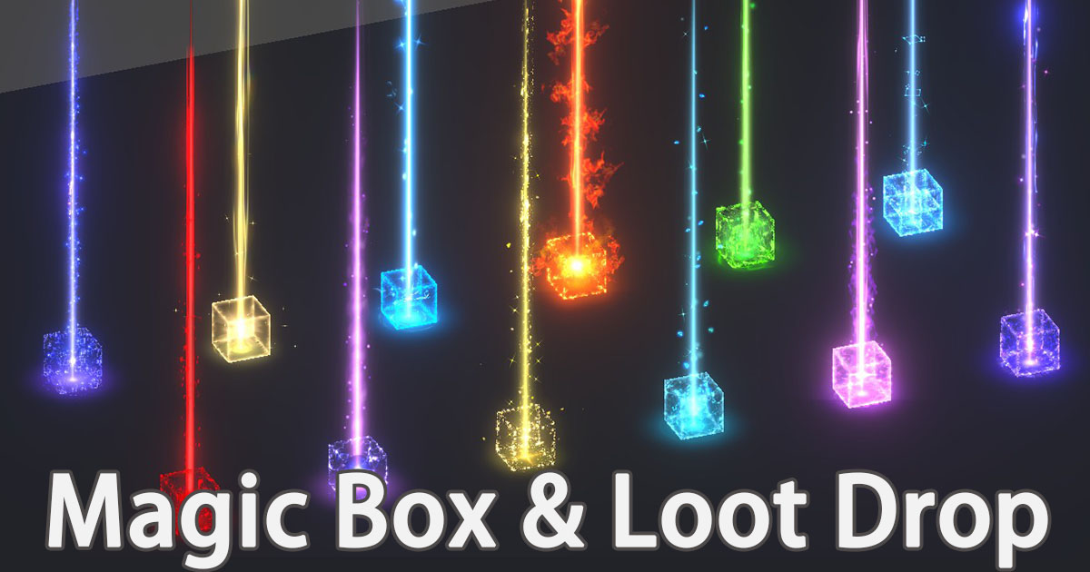 Game VFX - Magic Box & Loot Drop | VFX Particles | Unity Asset Store