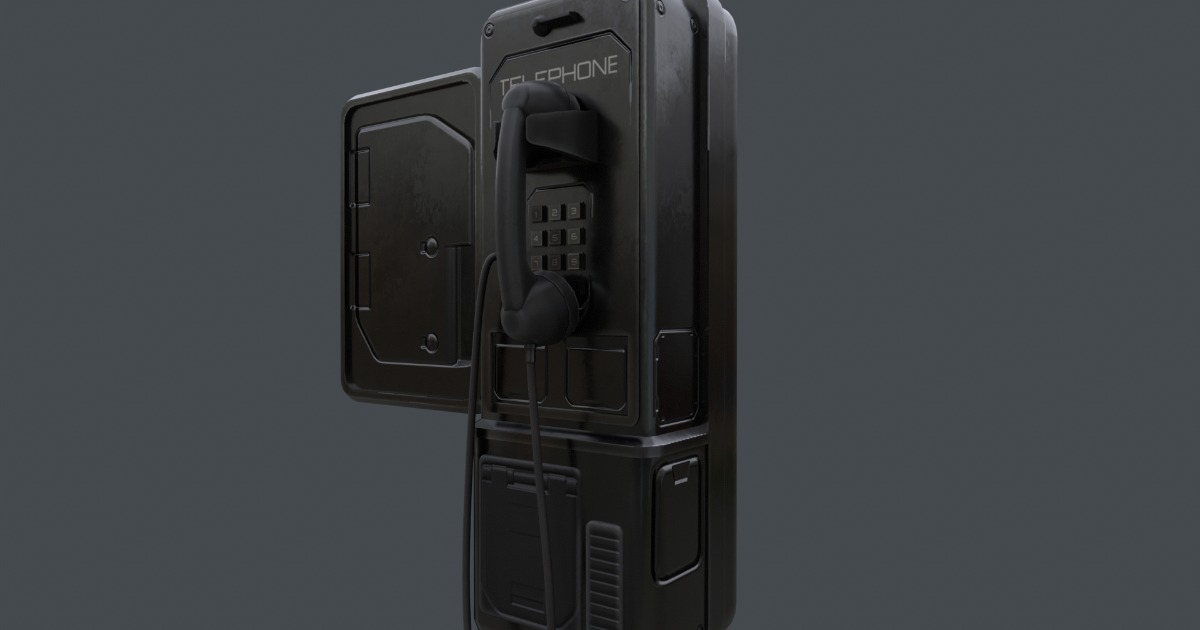 Low poly Telephone | 3D Electronics | Unity Asset Store