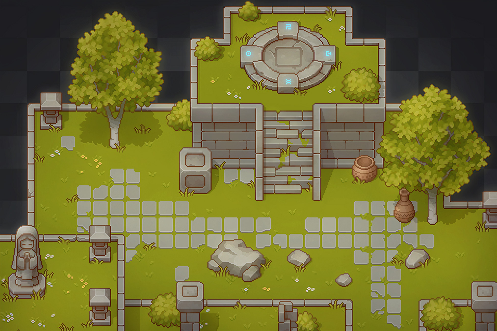 Pixel Art Top Down Basic 2D Environments Unity Asset Store