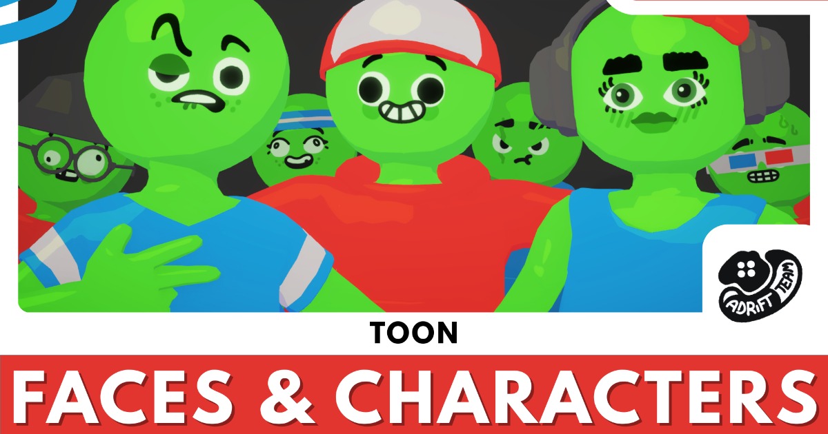 Toon Faces Rigged Characters LITE | 3D 人形角色 | Unity Asset Store