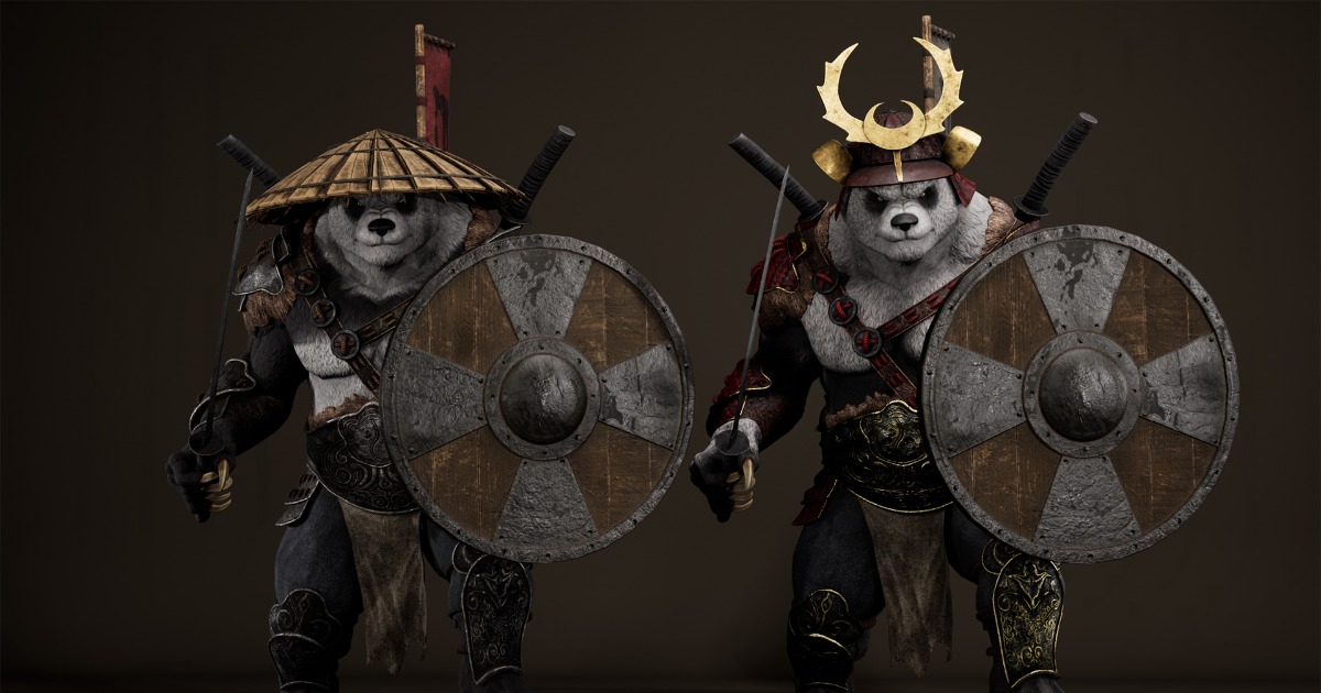 Panda Samurai | 3D Characters | Unity Asset Store