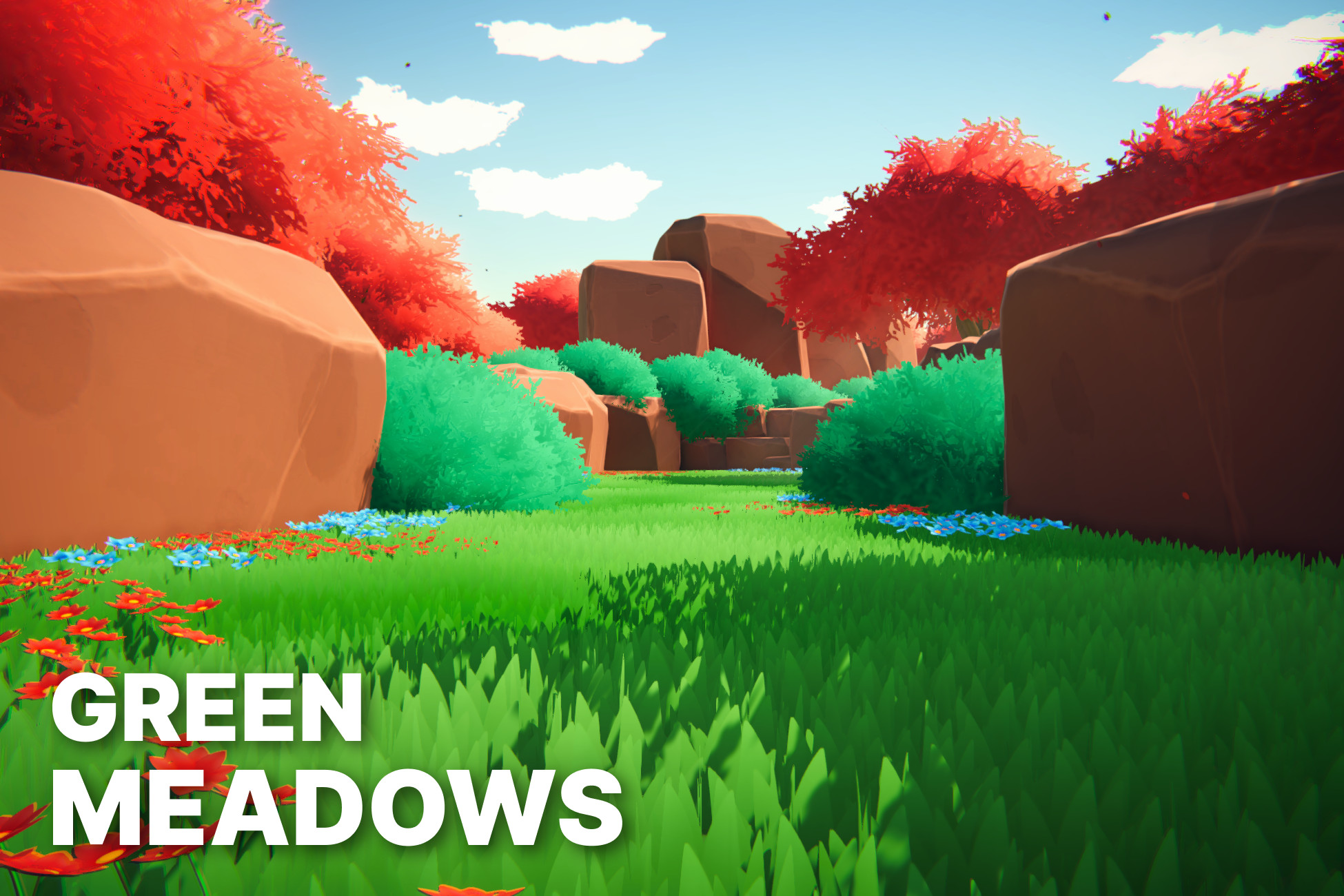 Green Meadows - Stylized Nature Environment | 3D Fantasy | Unity Asset ...