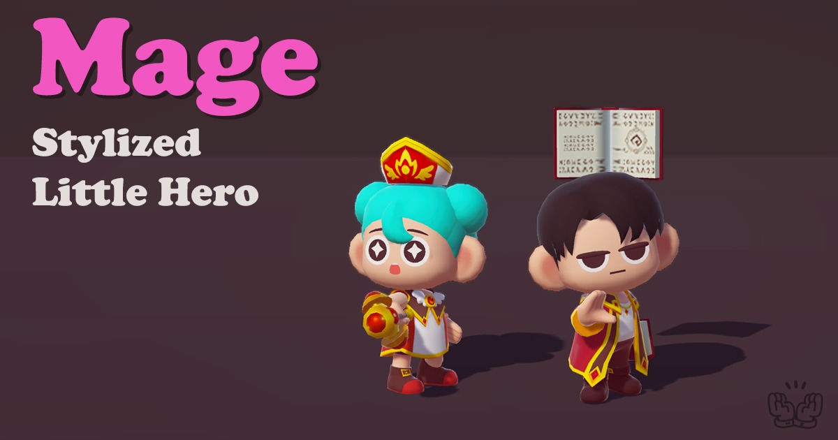 Stylized Little Hero - Mage | Characters | Unity Asset Store
