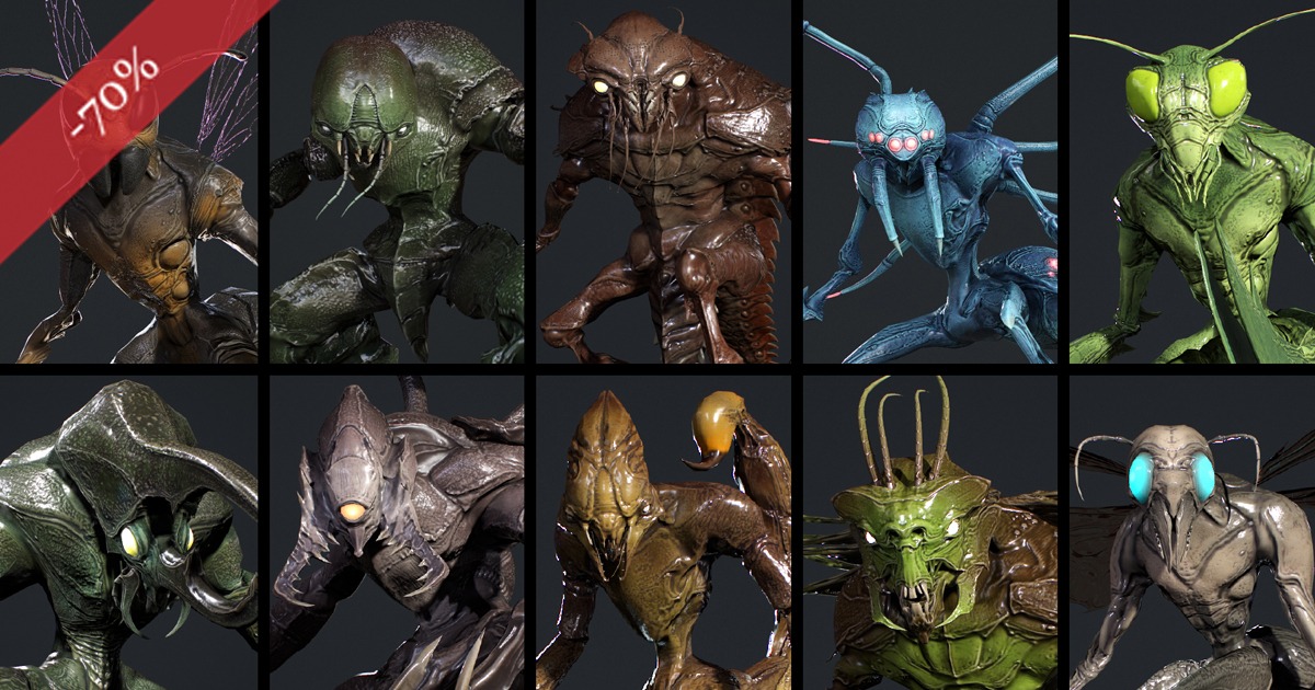 Creatures SuperPack | 3D Creatures | Unity Asset Store