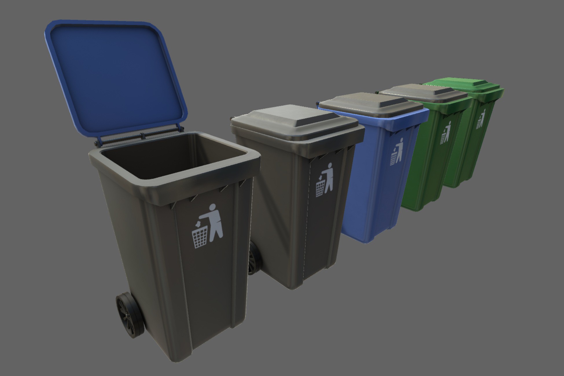 Waste Can PBR | 3D Props | Unity Asset Store