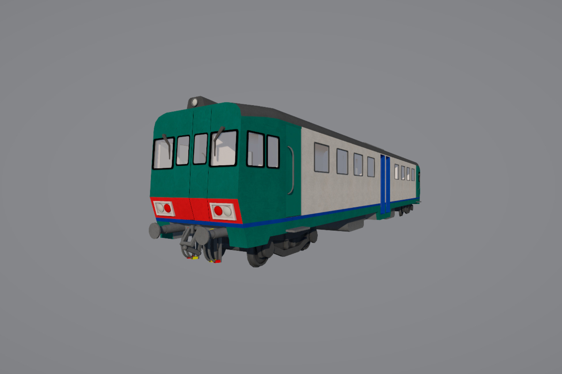 (URP) Simple Italian Train 3D model | 3D Land | Unity Asset Store