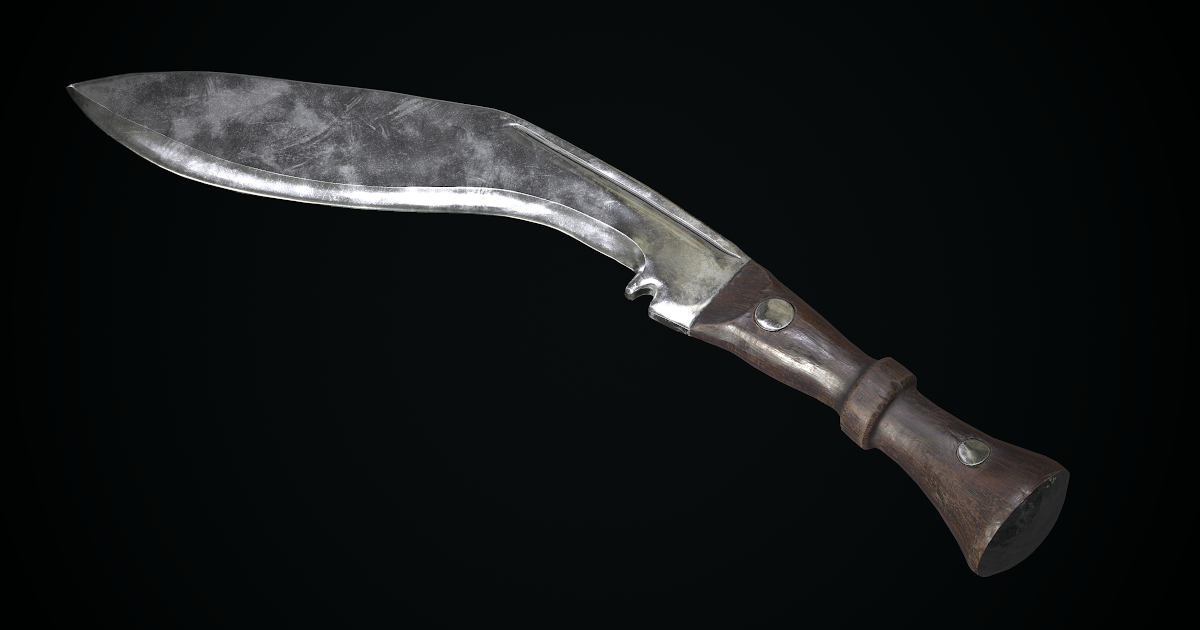 Kukri Knife PBR | 3D Weapons | Unity Asset Store