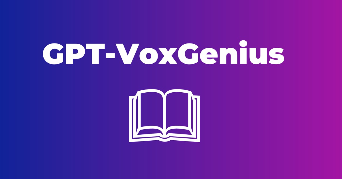 GPT-VoxGenius: Conversations & Script Copilot | AI-ML Integration | Unity Asset Store