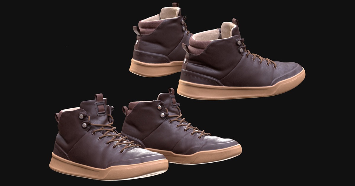 6 Shoes - Male/Female - Rigged Humanoid Skeleton | 3D Characters ...