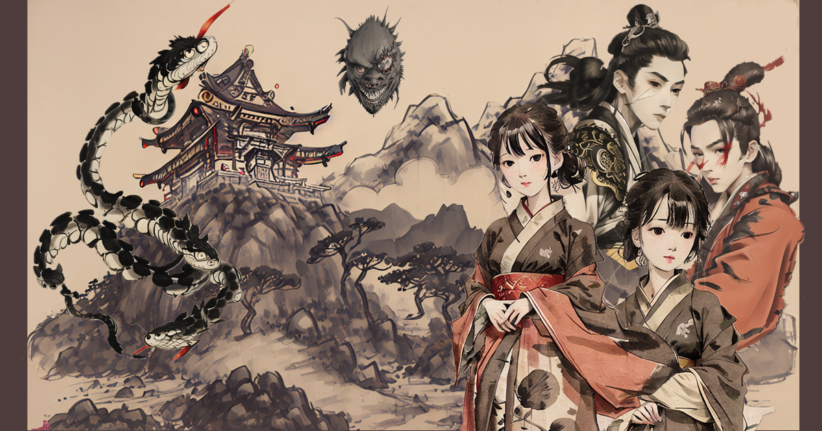 ChineseInkStyle:Character And Monster | 2D Characters | Unity Asset Store