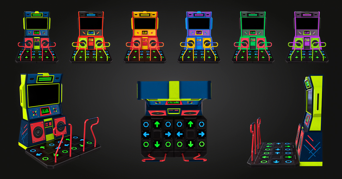 Arcade Dance Vol. 1 | 3D Props | Unity Asset Store
