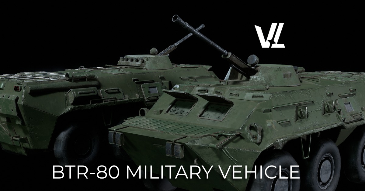 BTR-80 Military Vehicle | 3D Land | Unity Asset Store