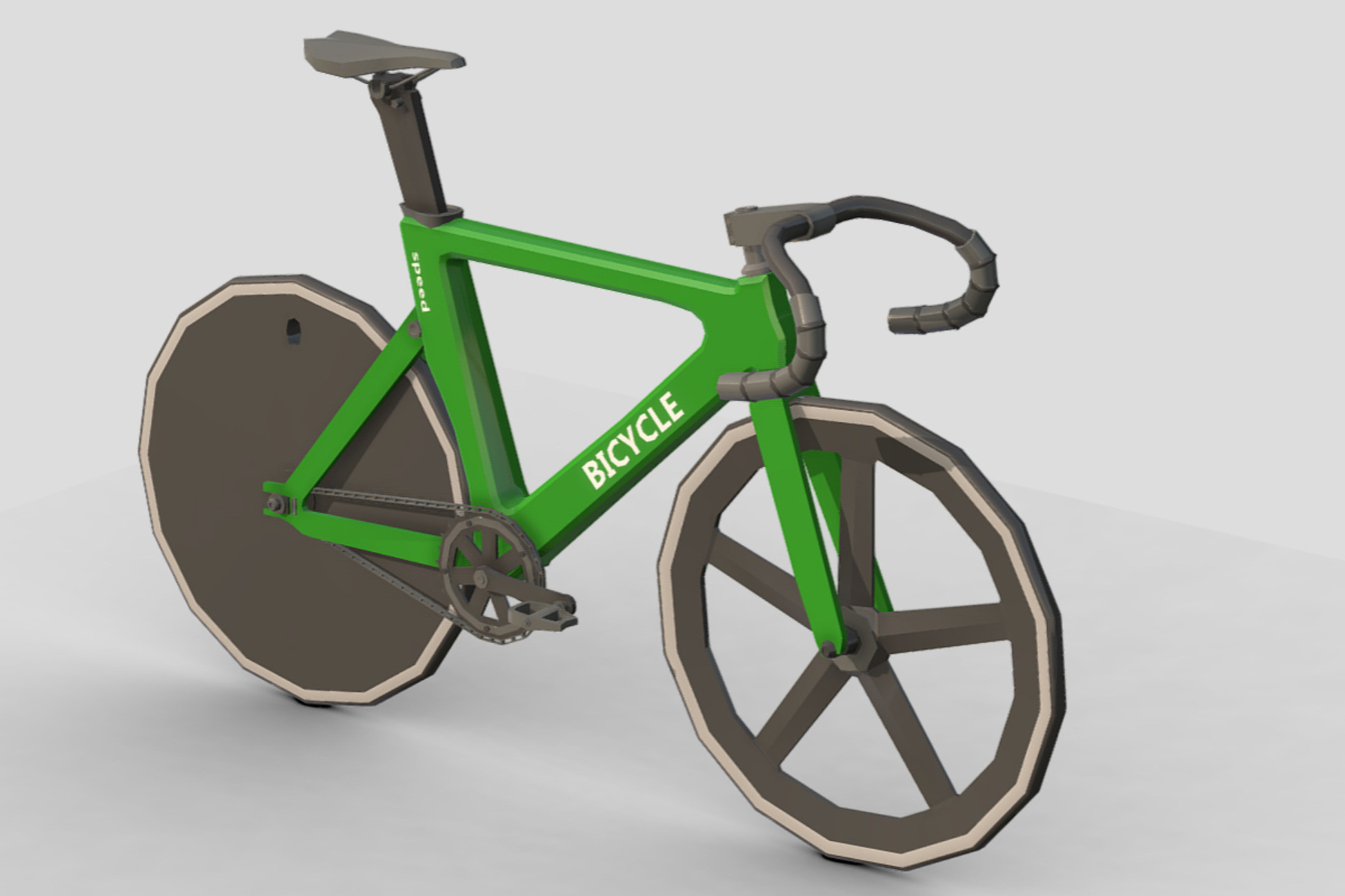 Low-Poly Bicycle # 3 | 3D Land | Unity Asset Store