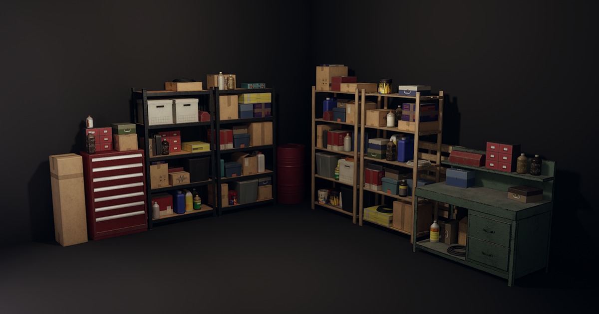 Storage Clutter | 3D Interior | Unity Asset Store