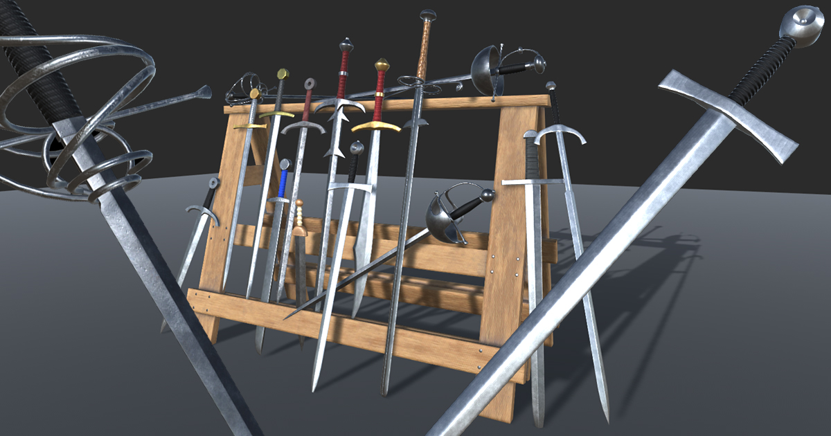 Medieval Sword Weapons Vol1 | 3D Weapons | Unity Asset Store