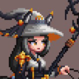 2D Pixel Character - Wizard on Horseback