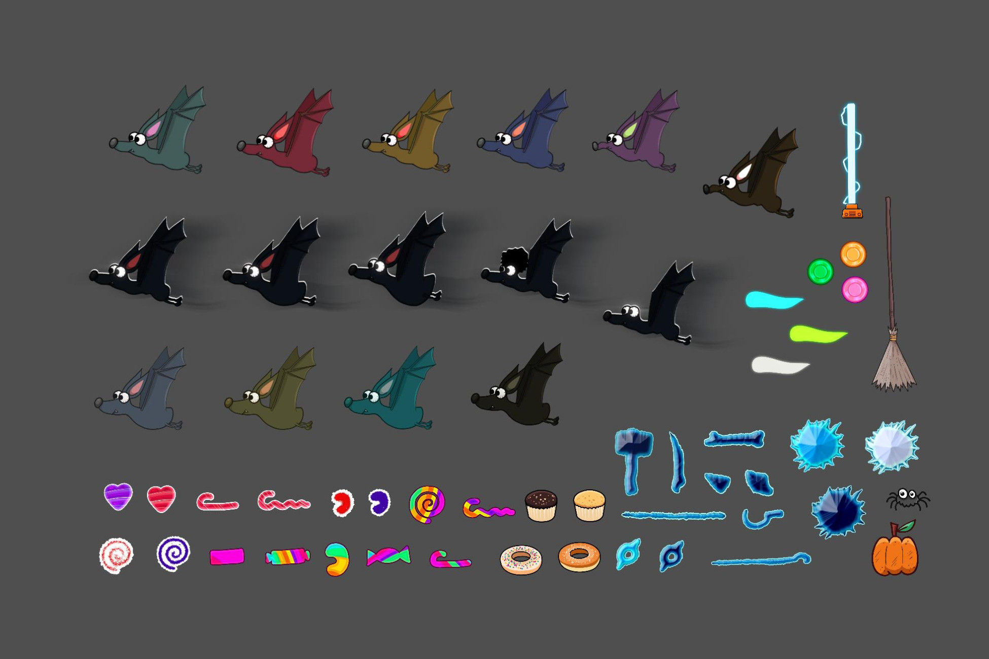Bat 2D & Halloween game props | 2D Characters | Unity Asset Store