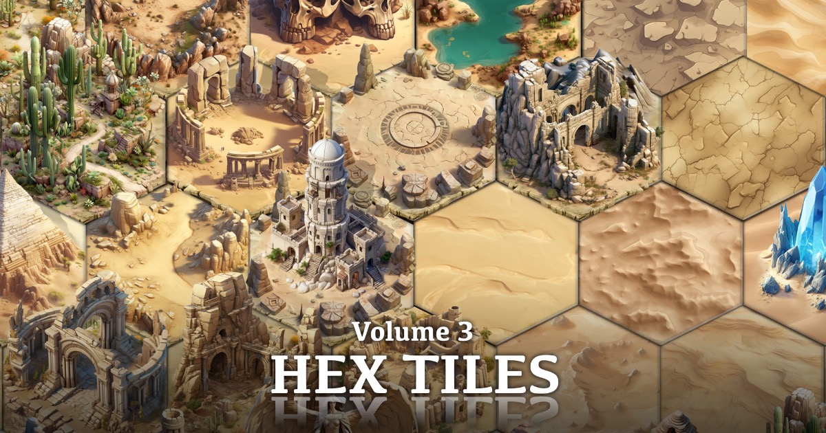 Hex Tiles Volume 3 | 2D Environments | Unity Asset Store