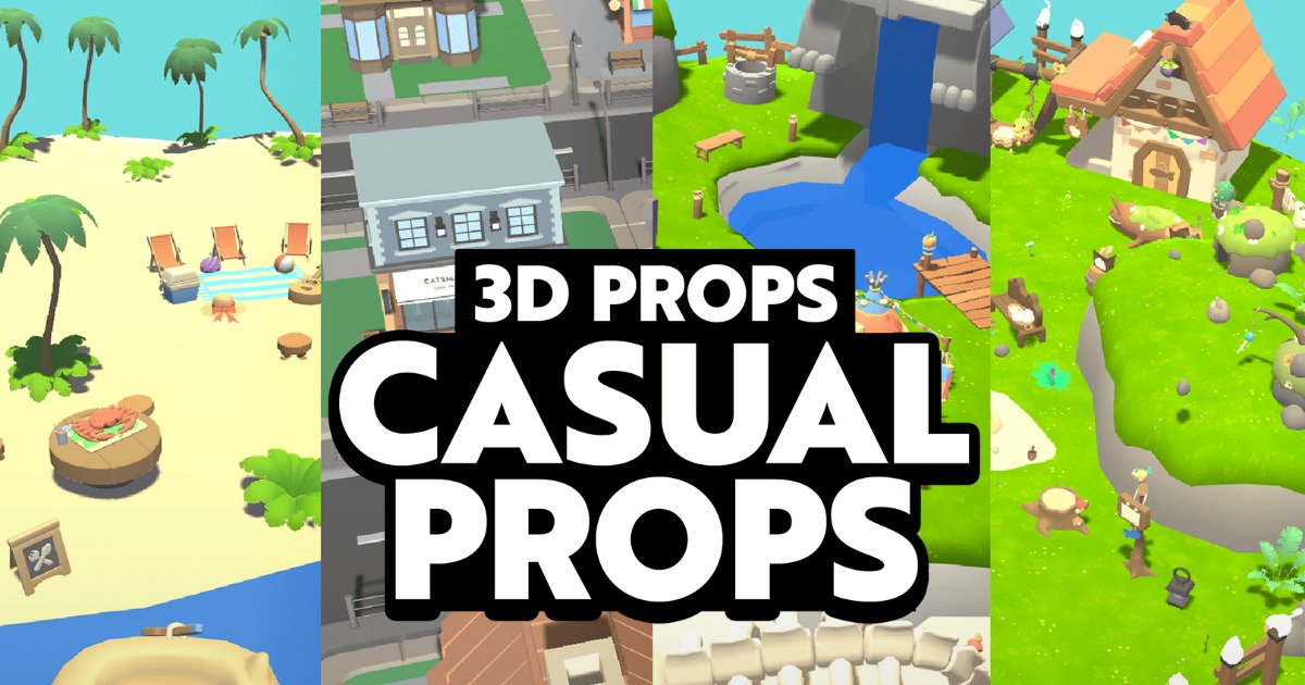 3D Casual Props | 3D Environments | Unity Asset Store
