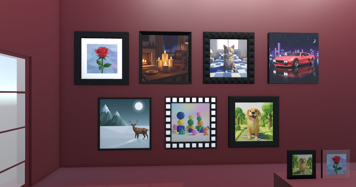 Customizable Photo Frames | 3D Props | Unity Asset Store