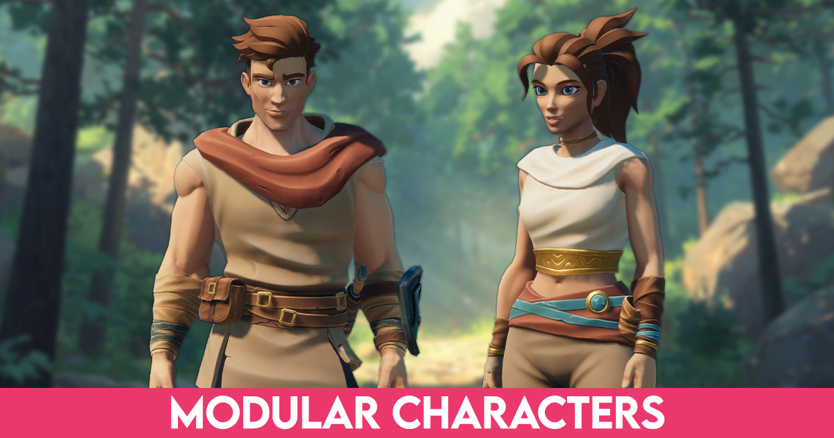 Stylized Medieval Modular Characters | Characters | Unity Asset Store