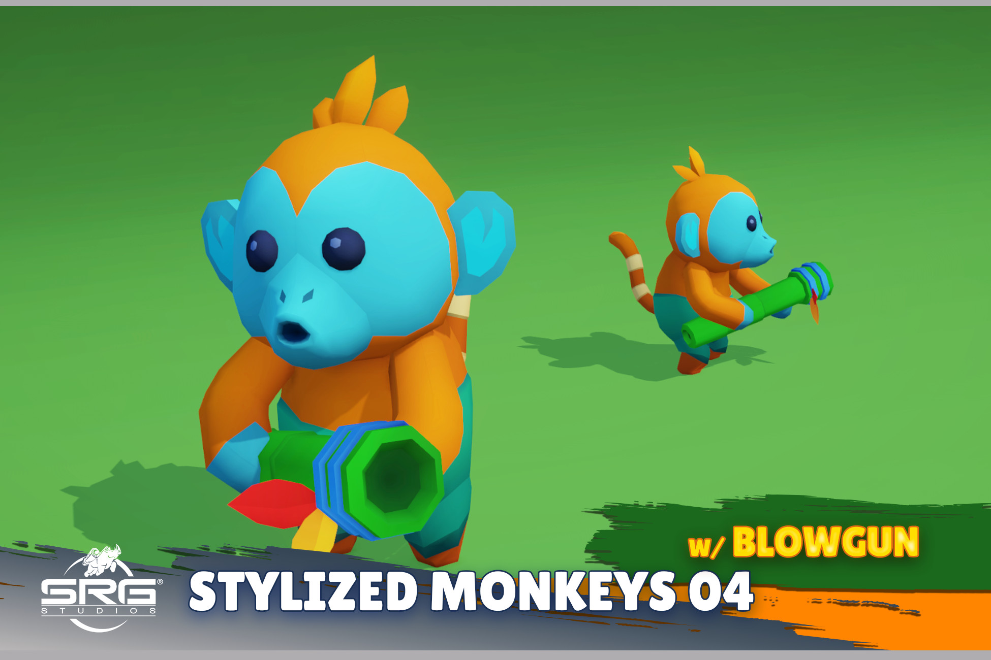 Stylized Monkeys 04 | 3D Characters | Unity Asset Store