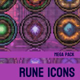 Rune Icons - Mega Pack - 2D Pixel Magic and Spell Resources Bundle