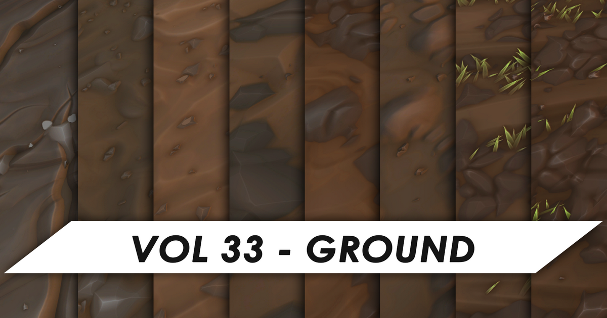 Stylized Textures - Vol 33 - Ground 4 | 2D Textures & Materials | Unity ...