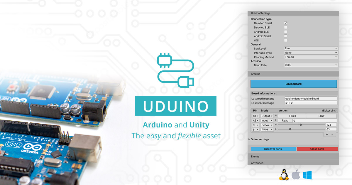 Uduino Plugin Wifi For Esp8266 And Esp32 Input Management Unity 9211