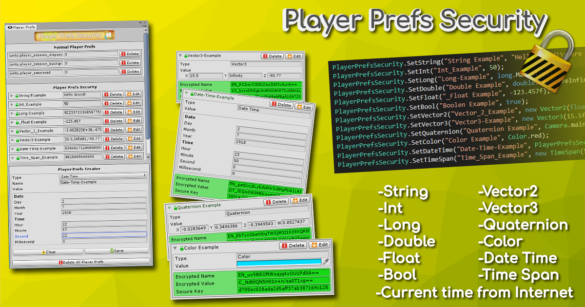 Player Prefs Security | Utilities Tools | Unity Asset Store