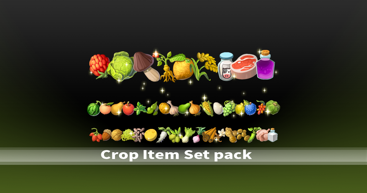 Crop Item Set pack | 2D Icons | Unity Asset Store