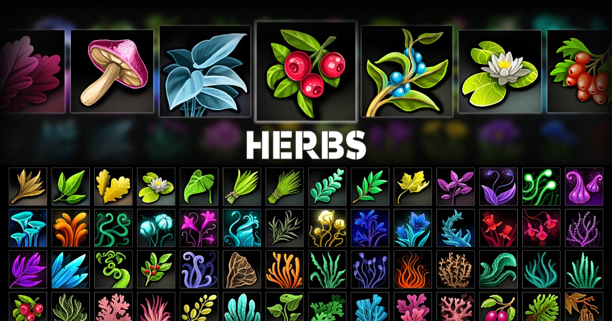 Herbs - Icons | 2D Icons | Unity Asset Store