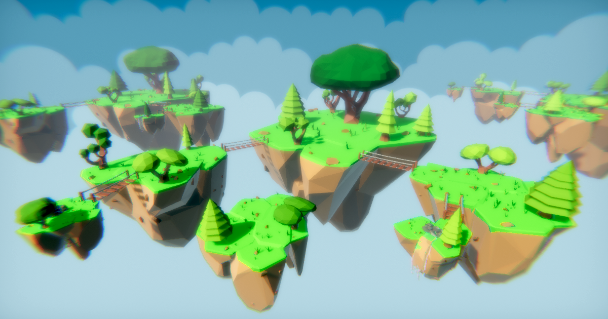 URP Low Poly Floating Islands | 3D Landscapes | Unity Asset Store