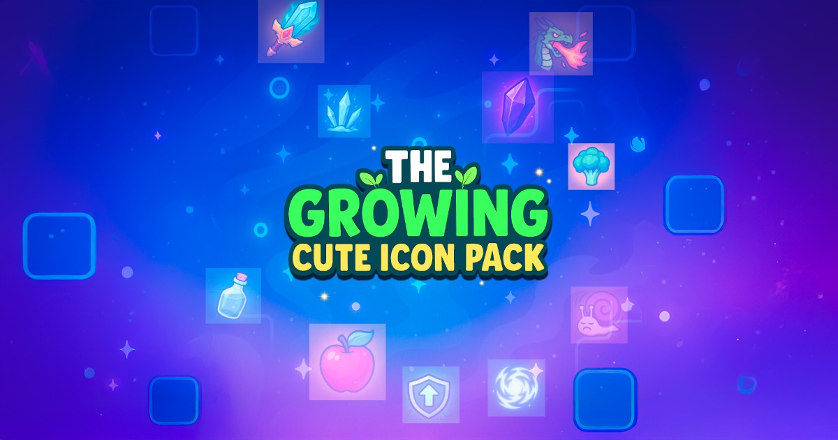The Growing Cute Icon Pack | 2D Icons | Unity Asset Store