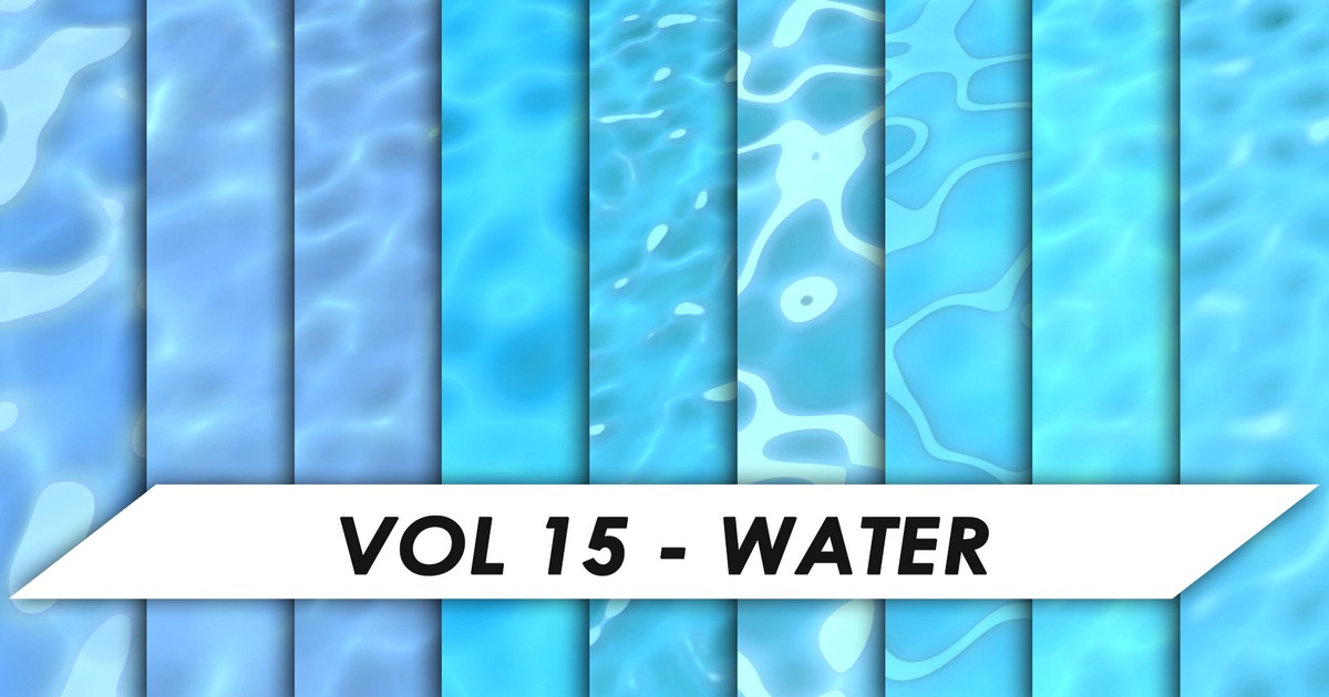 Stylized Textures - Vol 15 - Water | 2D Textures & Materials | Unity ...