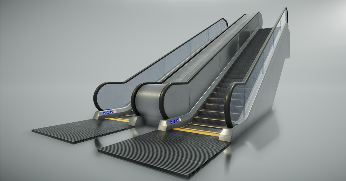 Subway Escalator Pack | 3D Props | Unity Asset Store