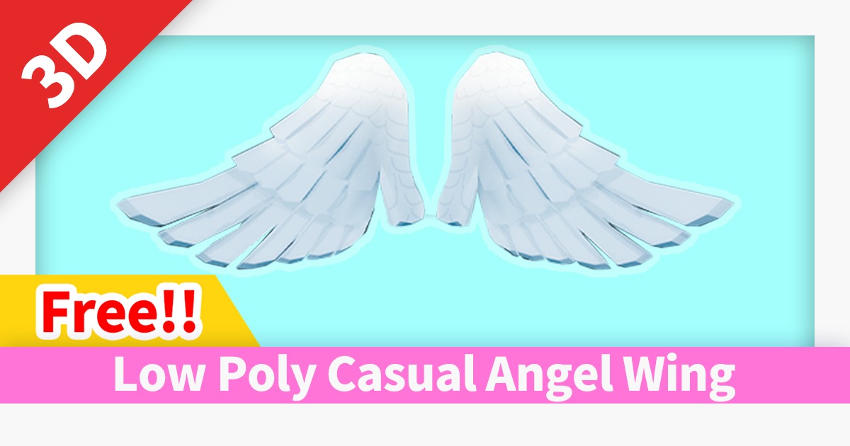 Low Poly Casual Angel Wing | Props | Unity Asset Store