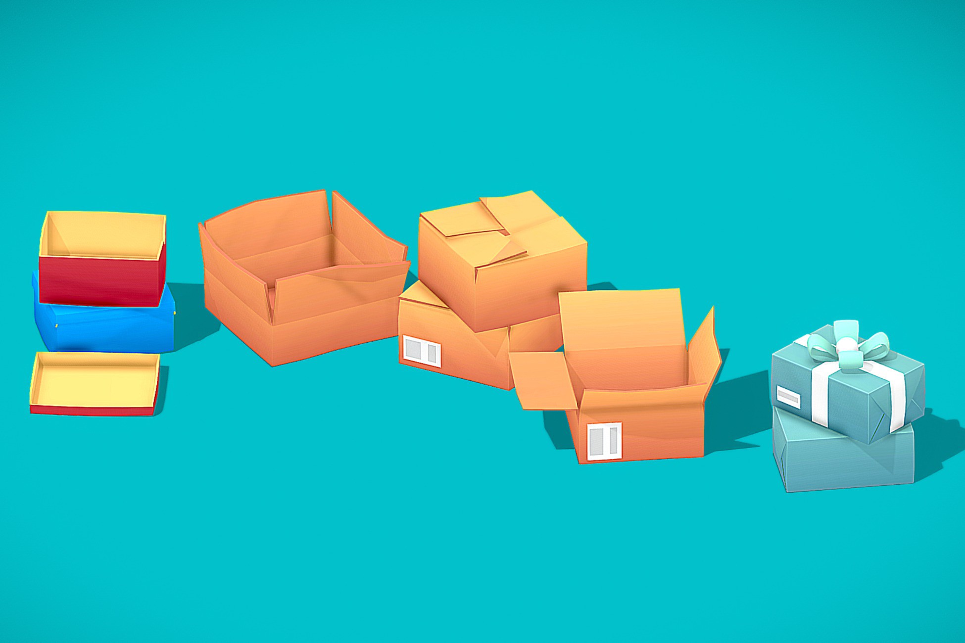Box-Games-Packages | 3D Props | Unity Asset Store