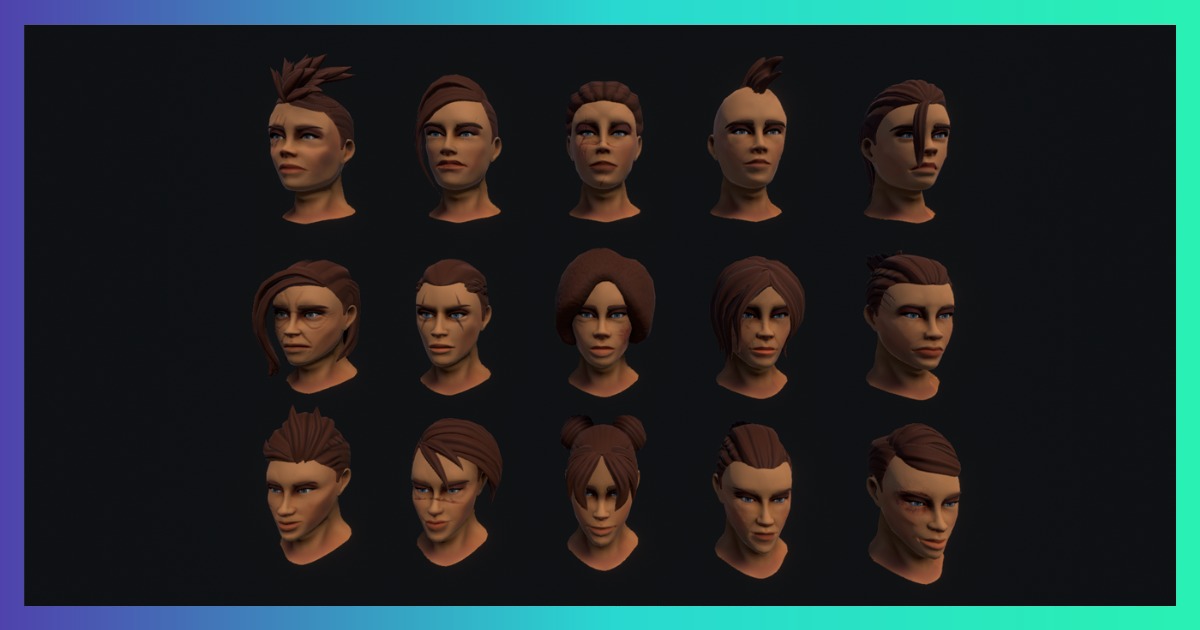 Character Customization - Fantasy RPG Human Female | Characters | Unity ...