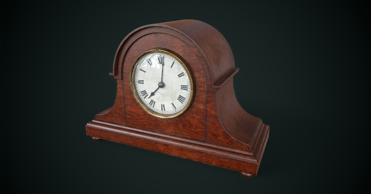 Vintage Mantel Clock | 3D Interior | Unity Asset Store