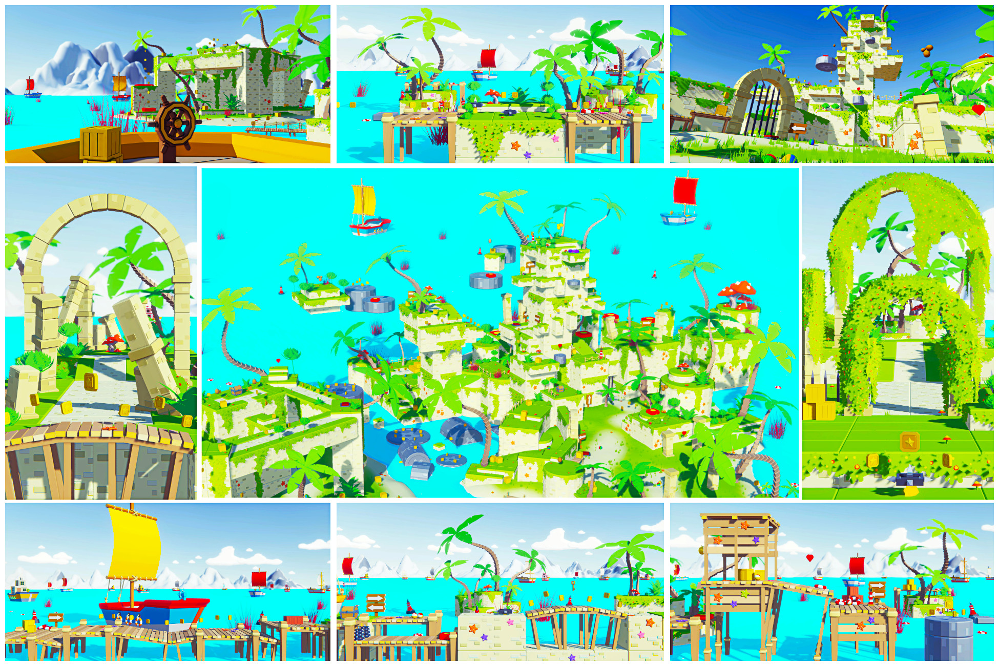 PLATFORMER - Simple Cube World Vol.2 | 3D Fantasy | Unity Asset Store