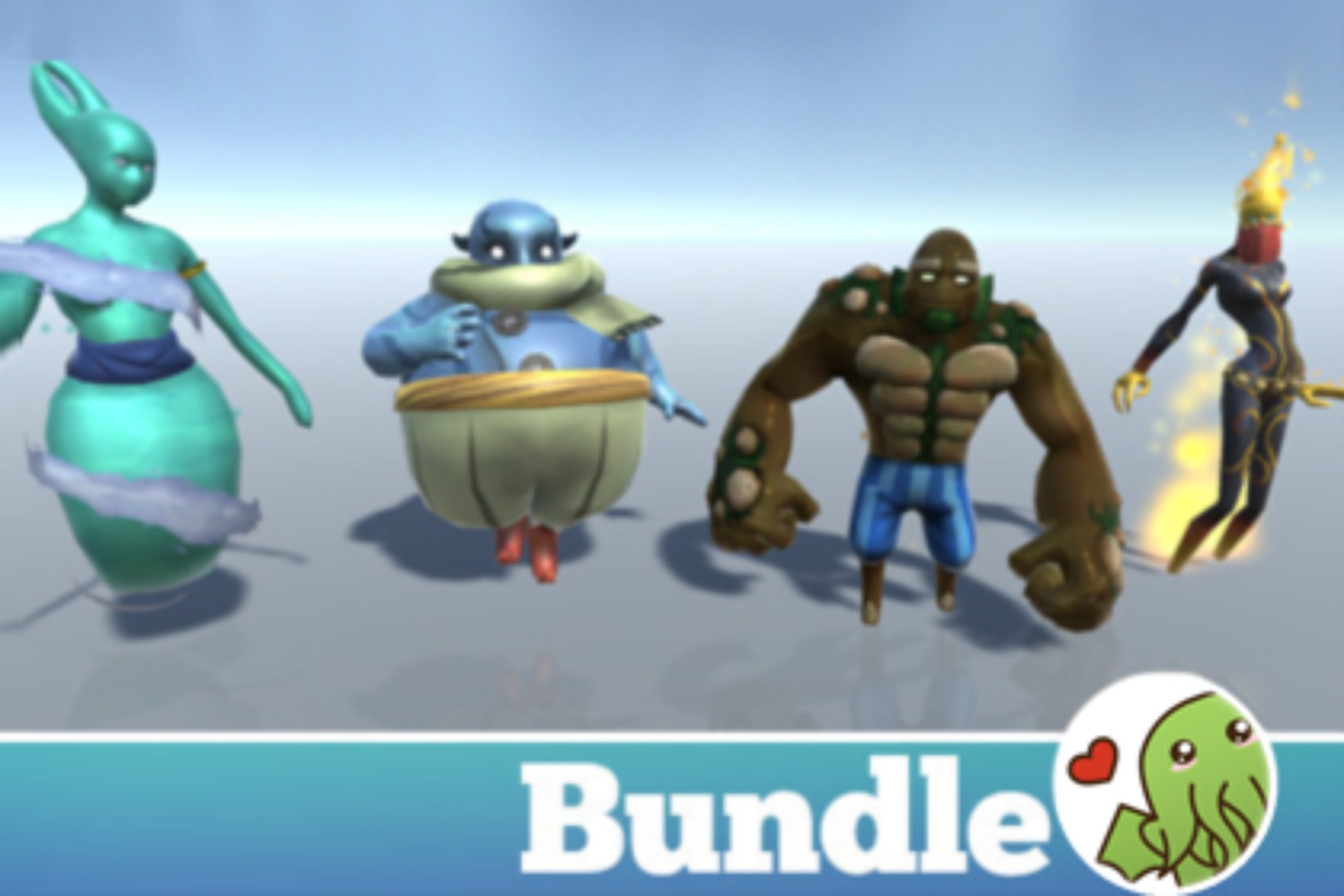 Elementals | 3D Characters | Unity Asset Store