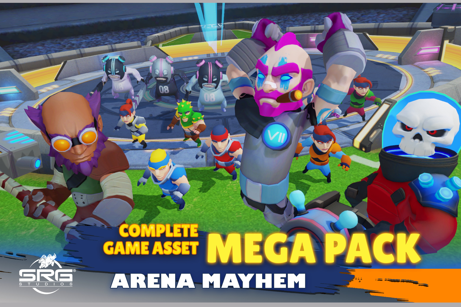 Arena Mayhem - Complete 3D Game Assets Mega Pack | 3D Characters ...