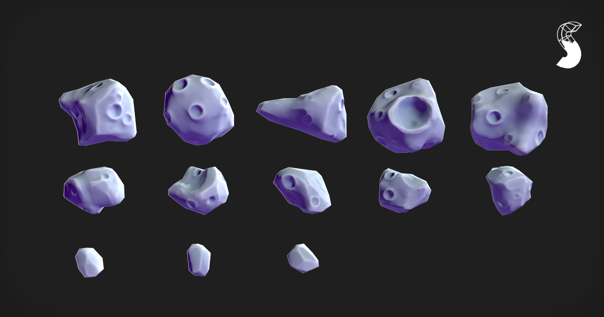 Stylized Asteroids | 3D Fantasy | Unity Asset Store