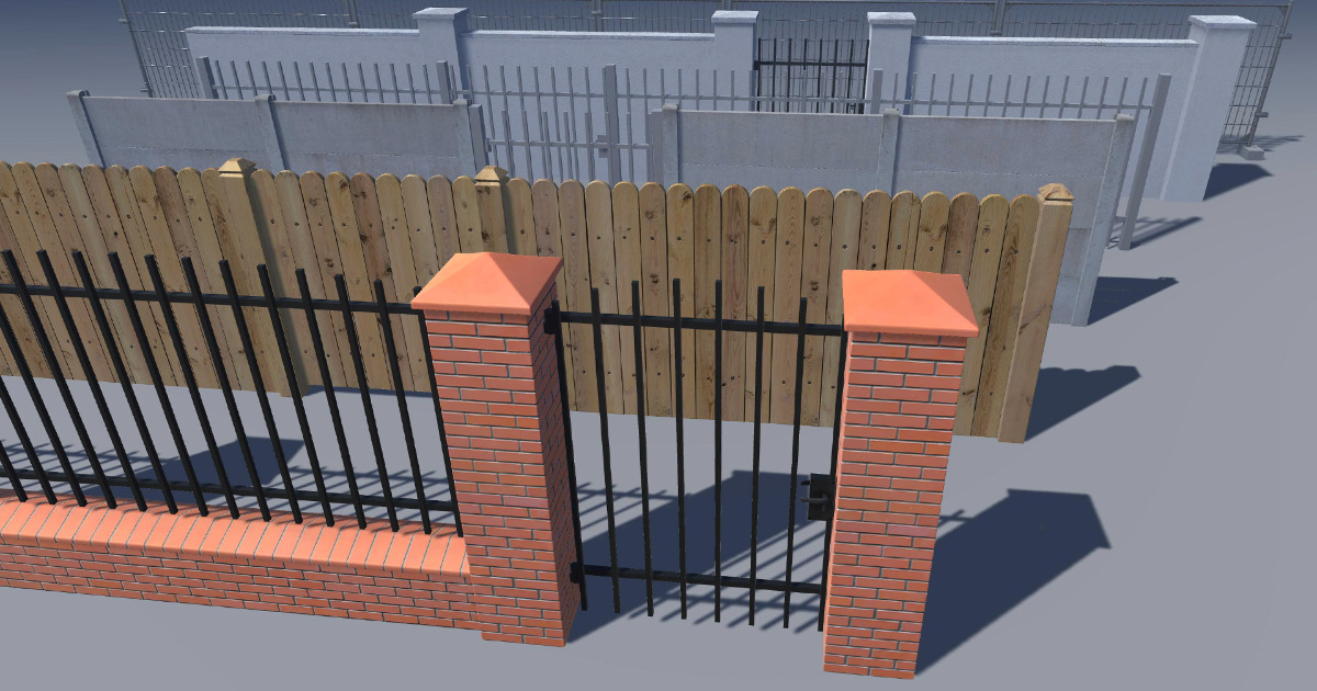 Fences - Modular | 3D Exterior | Unity Asset Store