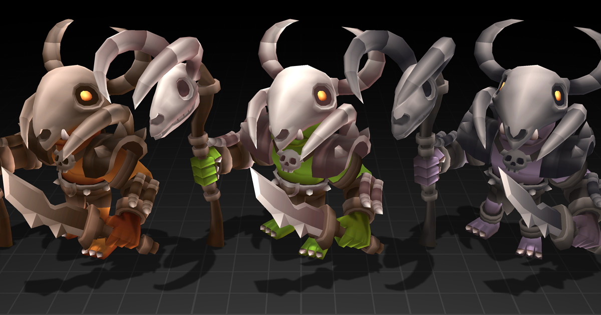 Poly HP - OrcWarlock | 3D Creatures | Unity Asset Store